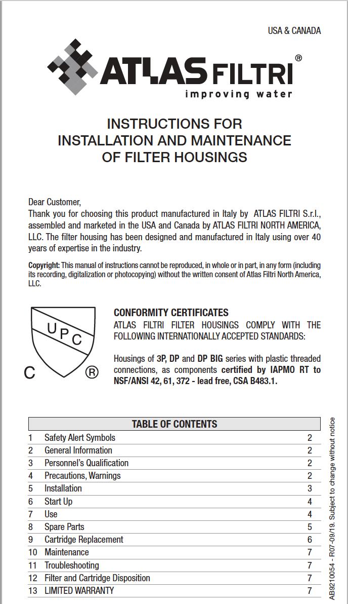 Atlas Filtri - DOWNLOAD