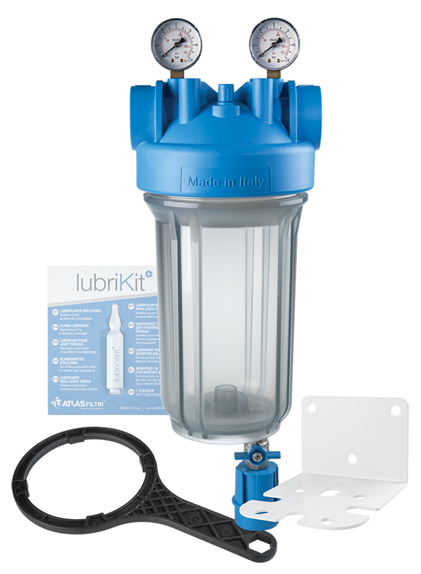 Atlas Filtri - Whole House Filtration Kit with Gauges and Drain Kit