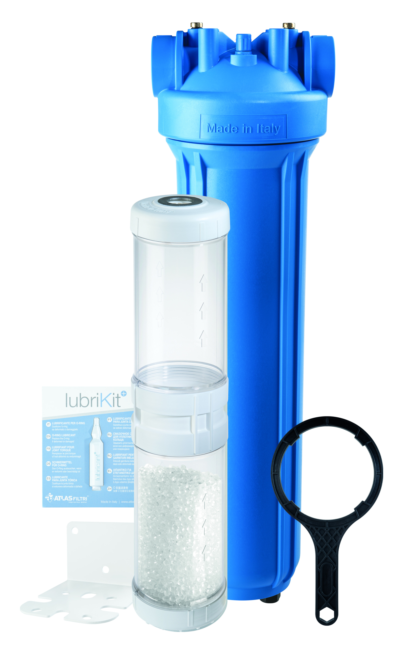 Atlas Filtri - DP BIG Mono - Single 4.5 in x20 in - Blue Sump - 1 in ...